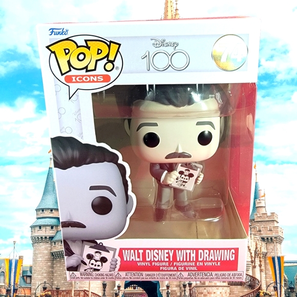 Funko | Other | Walt Disney With Drawing Funko 74 Nib | Poshmark